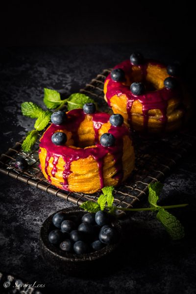 Blueberry Cream Cronuts – SavoryLens