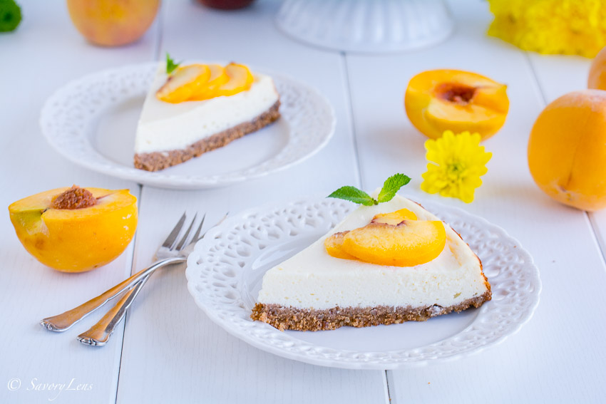 Peach-Ricotta-Cheesecake – SavoryLens