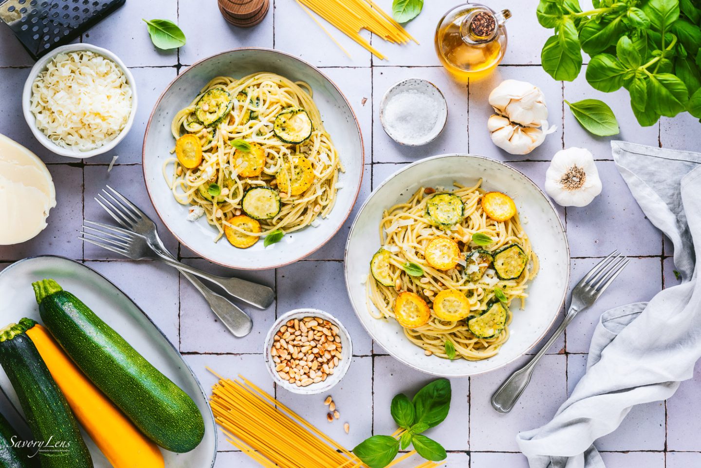 Spaghetti alla Nerano - Traditionelles Zucchini-Gericht von der ...
